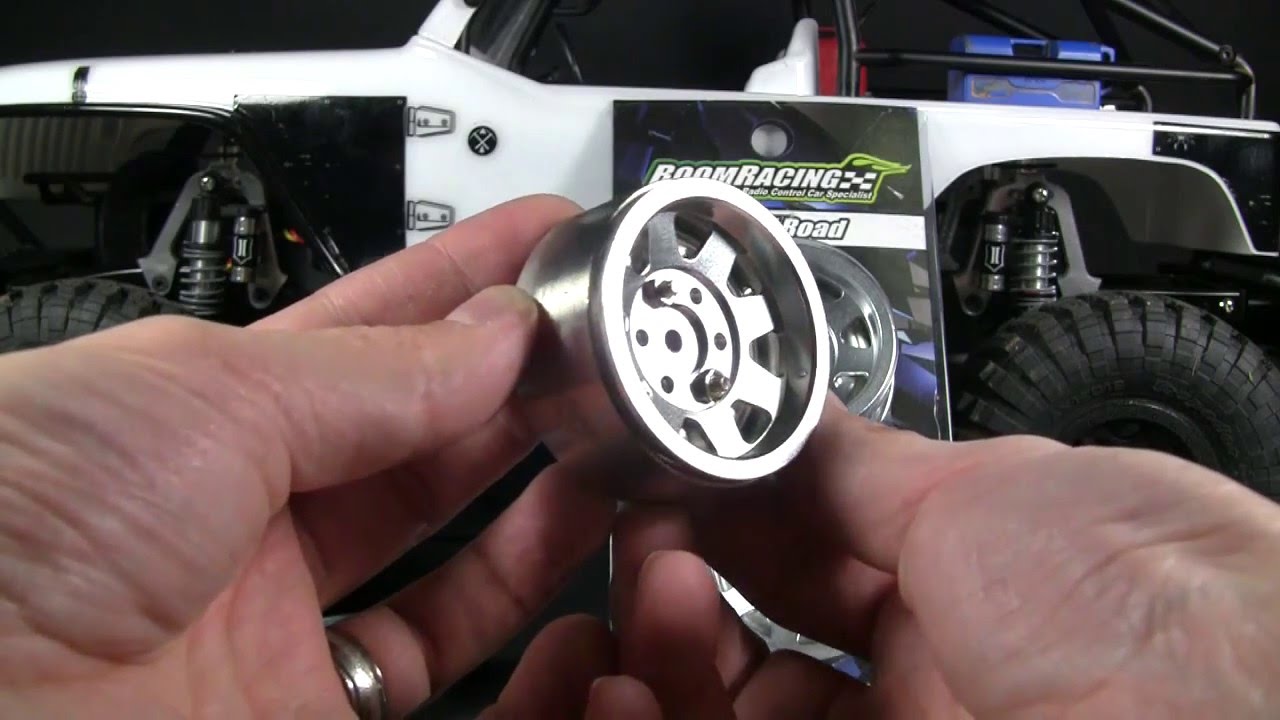 Boom Racing 1.9 High Mass EVO 8 spoke beadlock wheels - YouTube