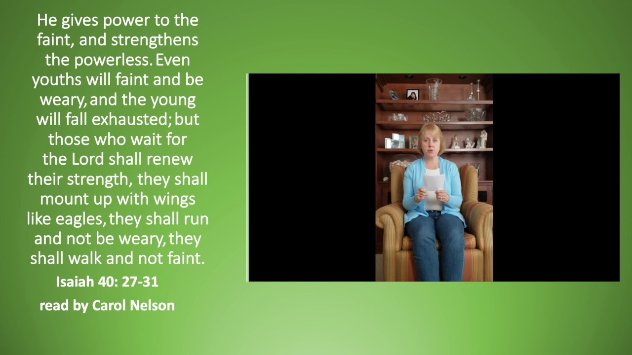 Isaiah 40 27 31 - YouTube