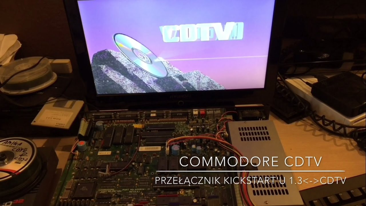 Commodore CDTV przełącznik KICKSTART'u 1.3--CDTV / CDTV KICKSTART switcher - YouTube