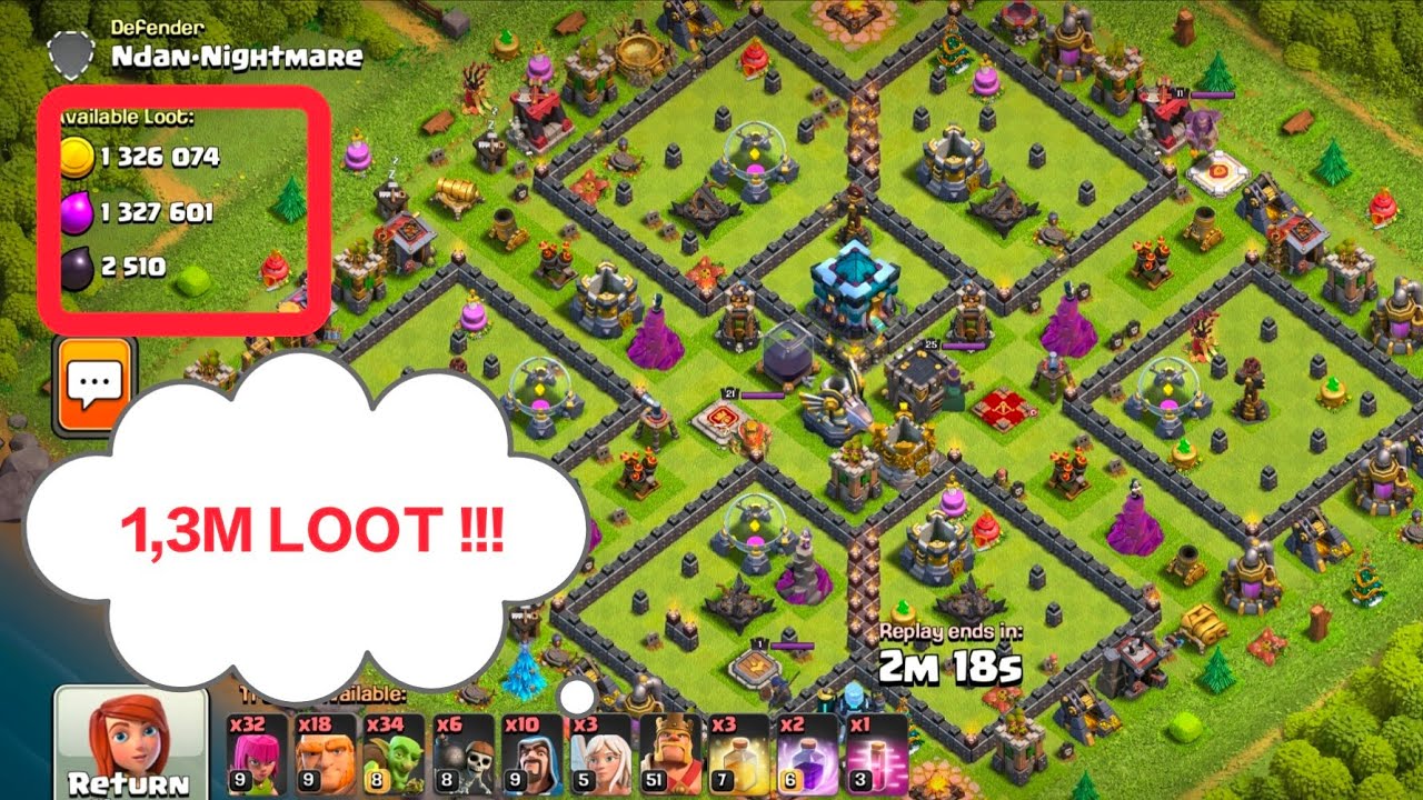 CLASH OF CLANS ATTACK !!! HOW MUCH GOLD, ELIXIR, DARK ELIXIR CAN BE ...