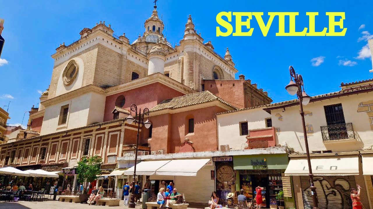 Seville, Spain. Old Town Streets, 4k Walk Tour, Sevilla walking Tour ...