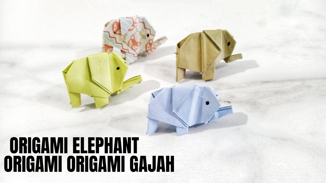 Origami Gajah – Kembangkan Kreativitas – Cara Membuat Origami Gajah ...