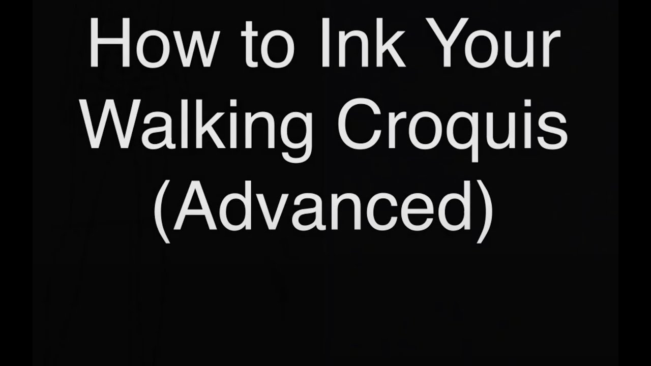Fashion Croquis | Inking Your Walking Pose (Advanced) - YouTube