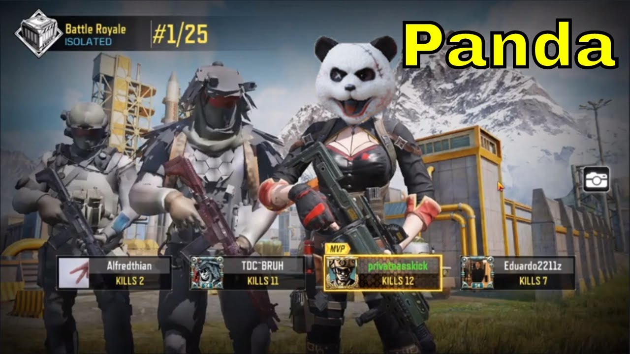 PANDA PLAYING ON EMULATOR | COD BATTLE ROYALE FIRST TIME - YouTube