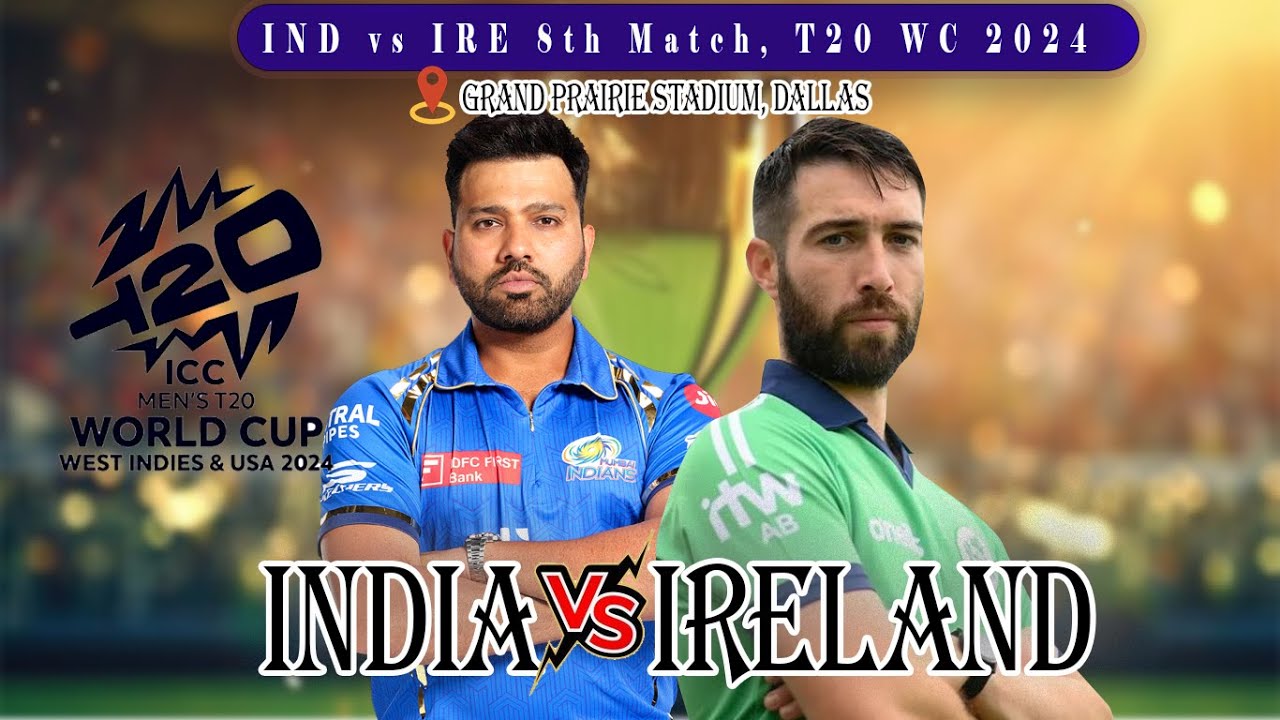 INDIA vs IRELAND 8th Match, T20 WC 2024// LIVE COMMENTRY//GAMES NEPAL ...