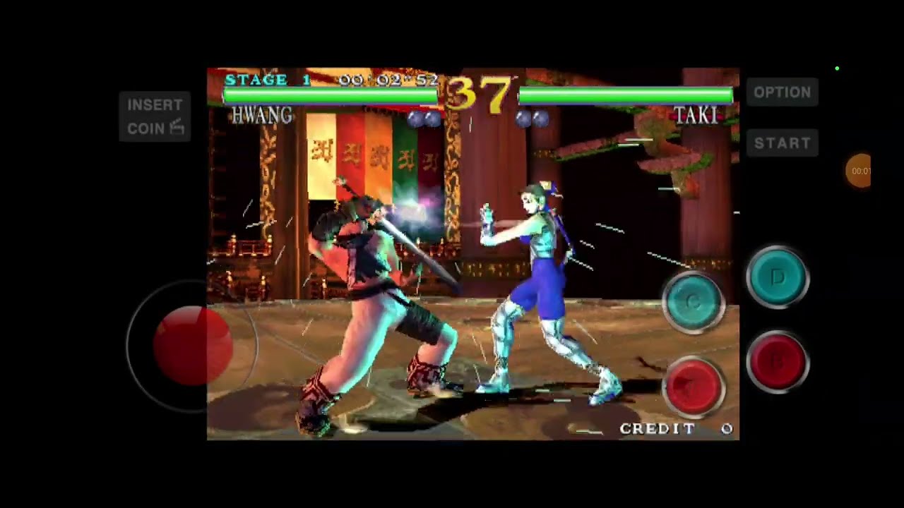 Soul Calibur Hwang Leaping Kick Throw on Taki Alternate Ryona - YouTube