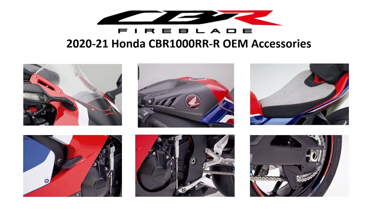 2020-21 CBR1000RR-R accessories - YouTube