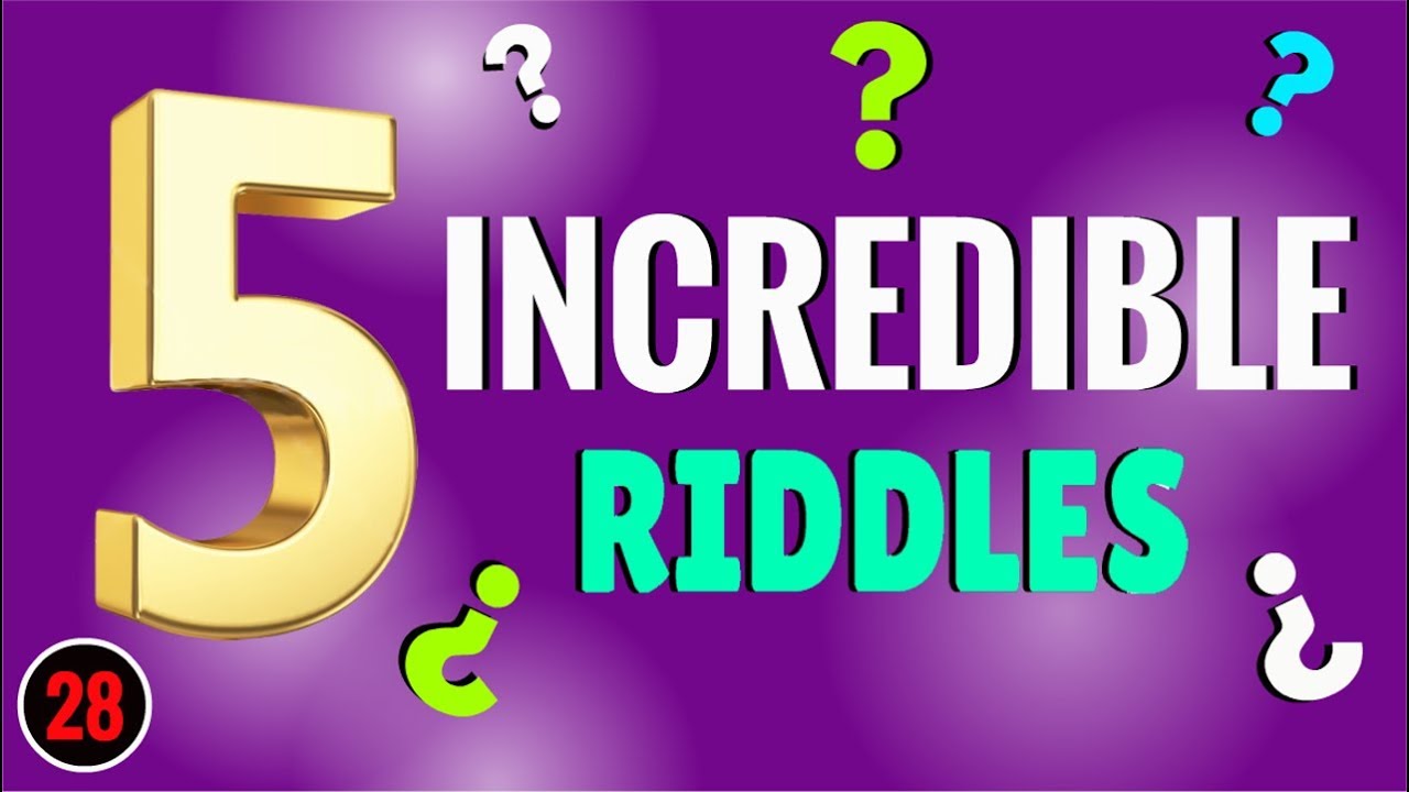 5 Incredible Riddles With Answers to Test Your Smarts - YouTube