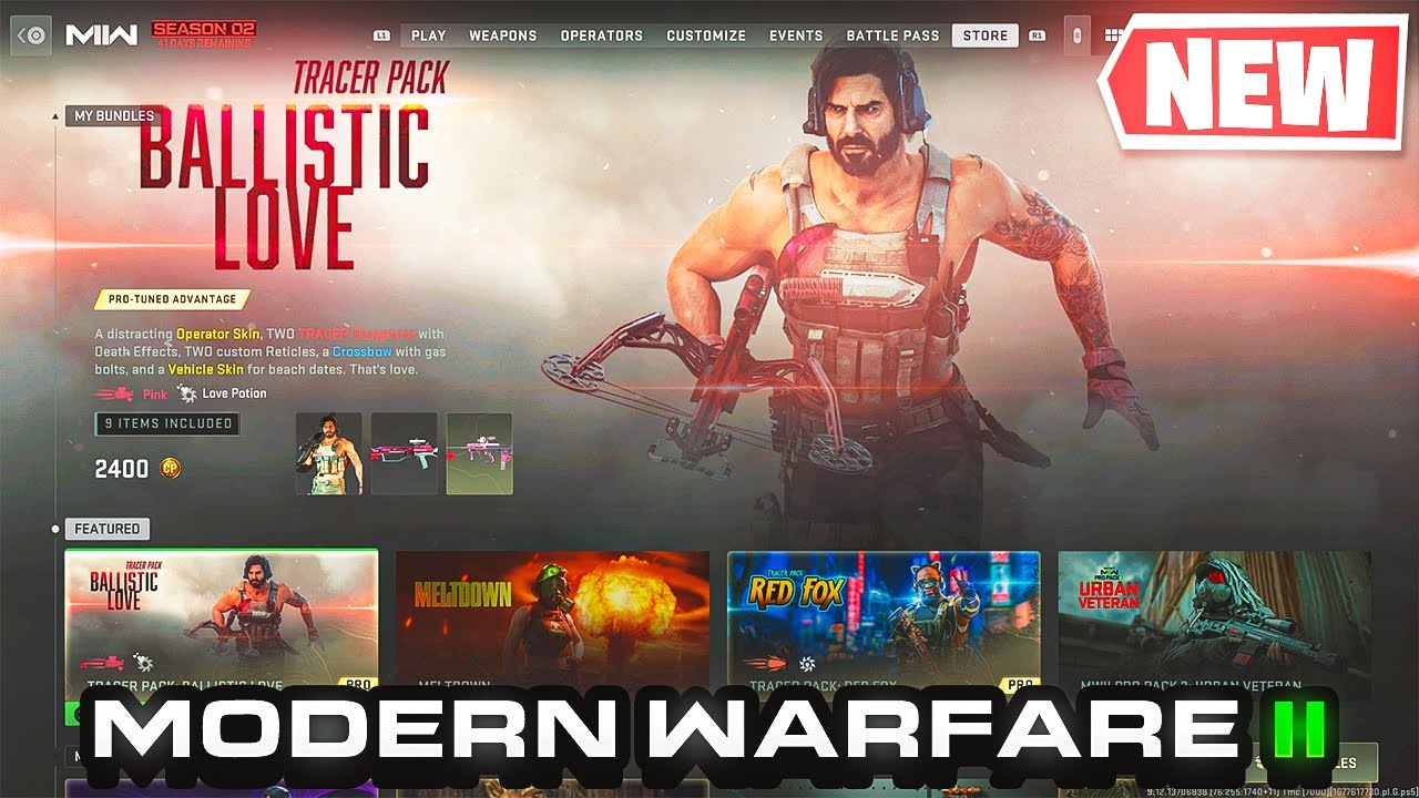 New "TRACER PACK: BALLISTIC LOVE" Bundle + 2 New Bundles! (MW2 New Store Bundles) 01/03/2023 ...
