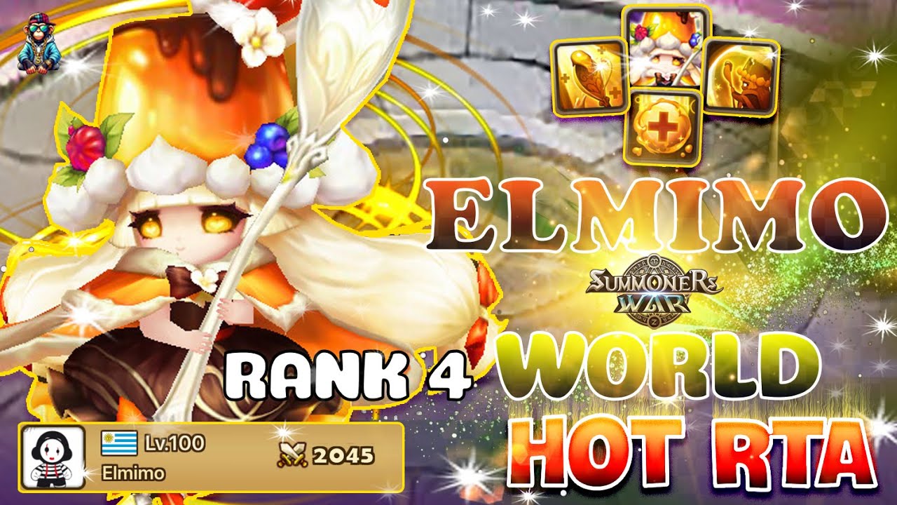 RANK 4 - ELMIMO - WORLD Climbing JOURNEY WITH ANGELA WIND (Summoner War ...
