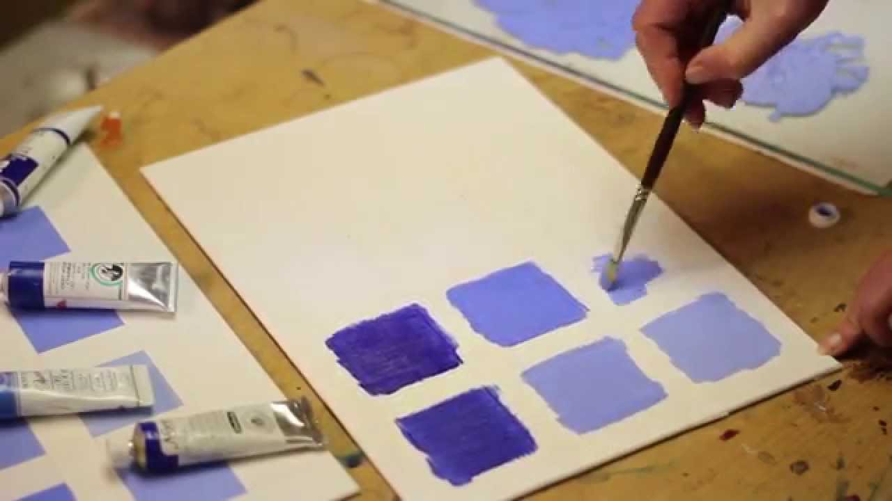 Testing Pigment Strength in Artist's Oil - YouTube