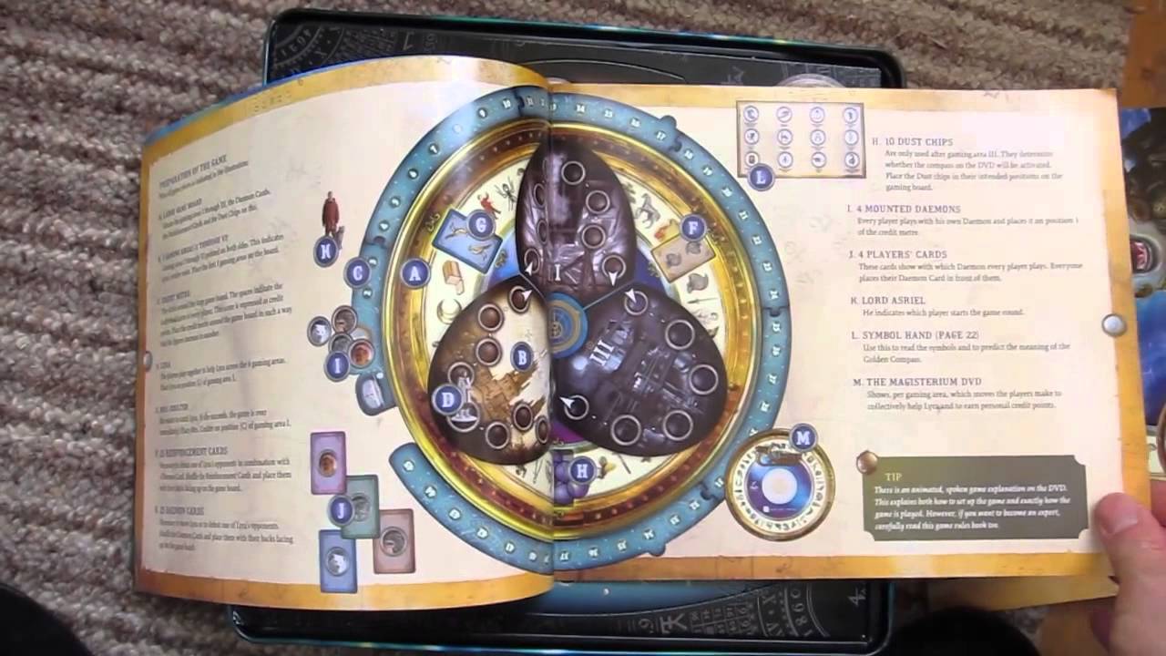 The Golden Compass DVD Adventure Board Game - Unboxing - YouTube
