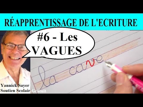 Réapprentissage de l’écriture : Lettres de l’alphabet en vague # 6 ...