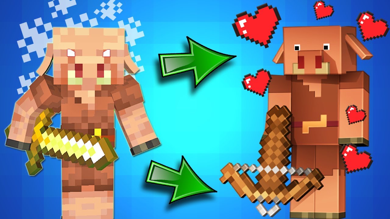 Como Domesticar un Piglin (Facil)(Sin mods!) en Minecraft PE 1.16.0 ...