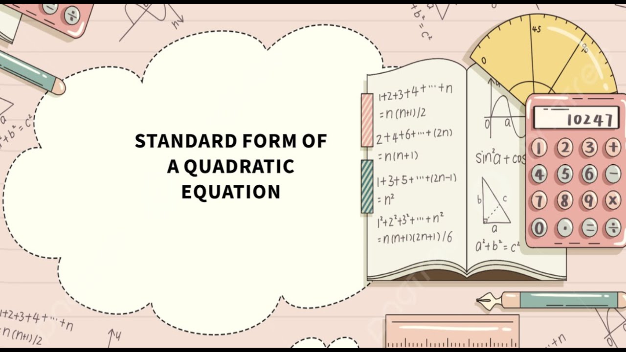 Understanding the parts, of Quadratic Equations - YouTube