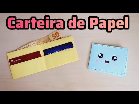Como Fazer Carteira de Papel | origami paper craft | artesanato de papel | Dobradura