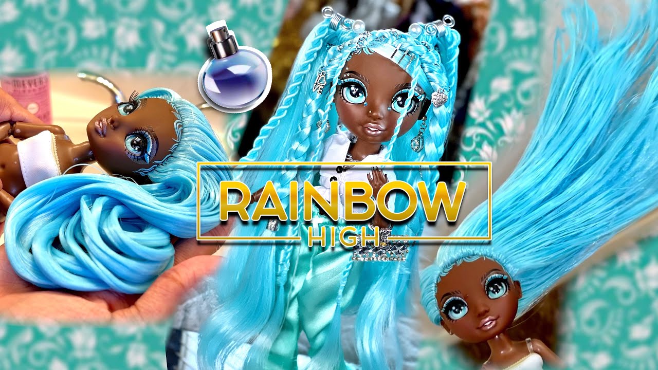 LOVE HER!😍| Rainbow High | 💙Robin Sterling💍 Unboxing+Hair Wash+Restyle ...