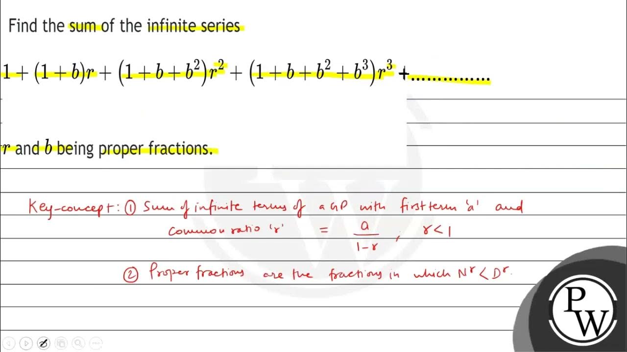 Find the sum of the infinite series \[ 1+(1+b) r+\left(1+b+b^{2}\right ...