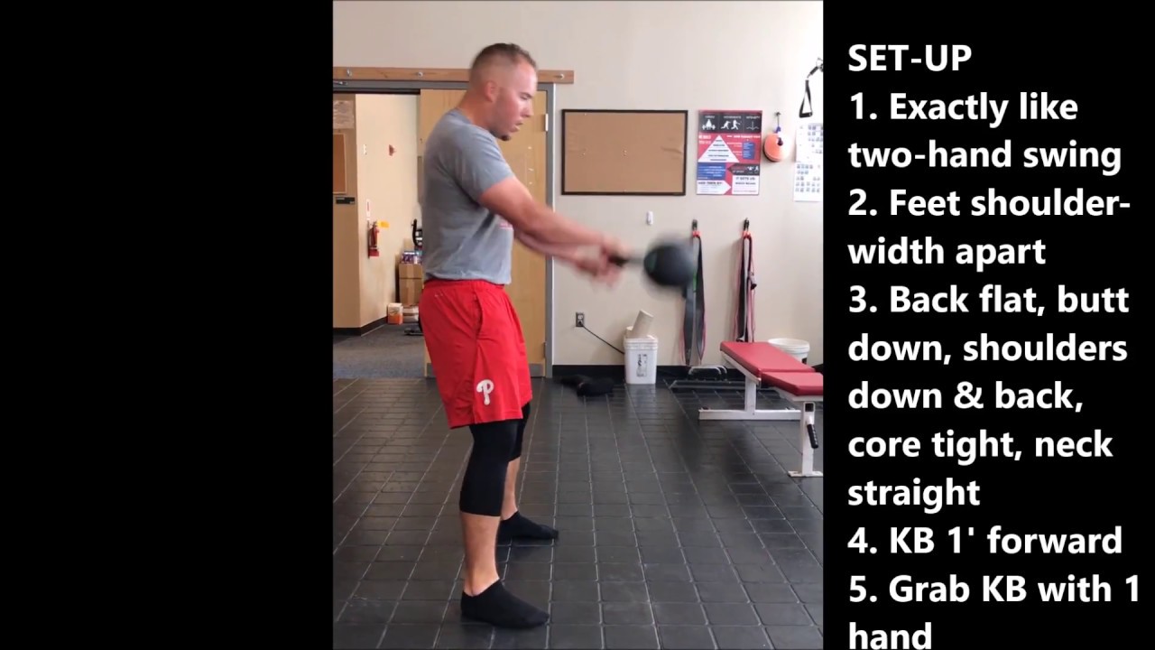 One Hand KB Swing - YouTube
