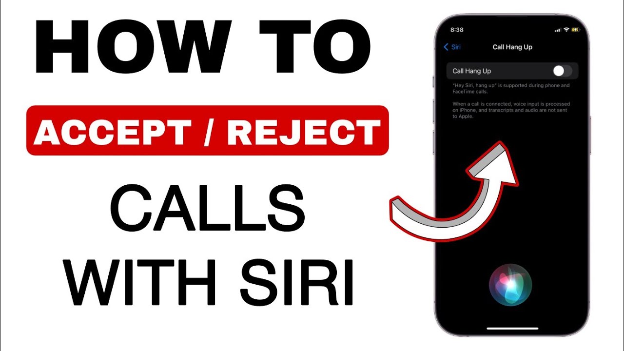 How to Accept and Reject Call With SIRI on iPhone - Hang Up Call Using ...