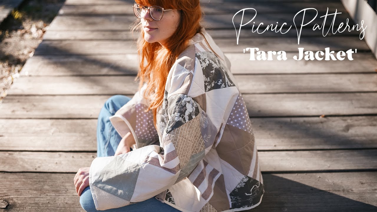 Sewing Tutorial "Tara Jacket" quilted kimono jacket - YouTube