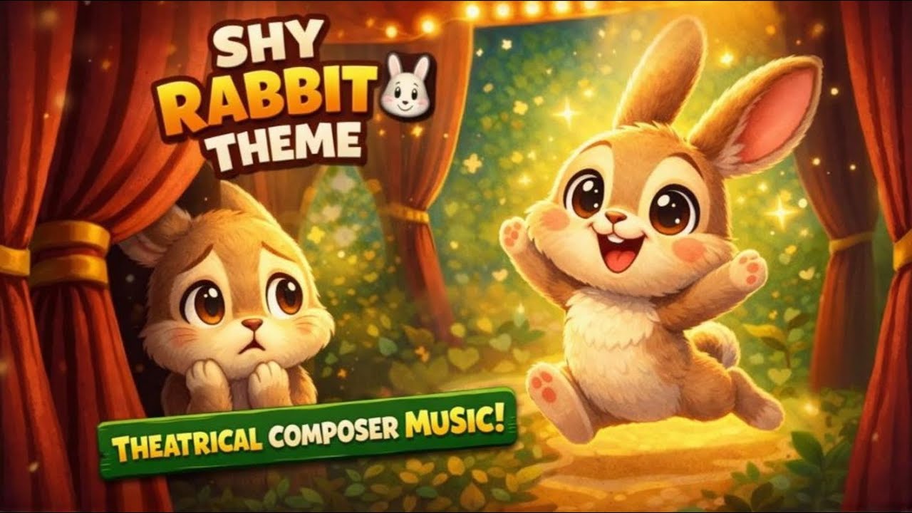 Cautious Rabbit Theme 🐰 | Playful Theatrical Music for Kids Animation ...