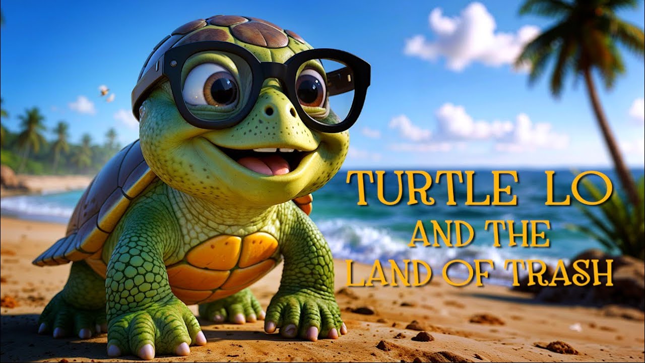 TURTLE LO AND THE LAND OF TRASH / cartoon for kids - YouTube