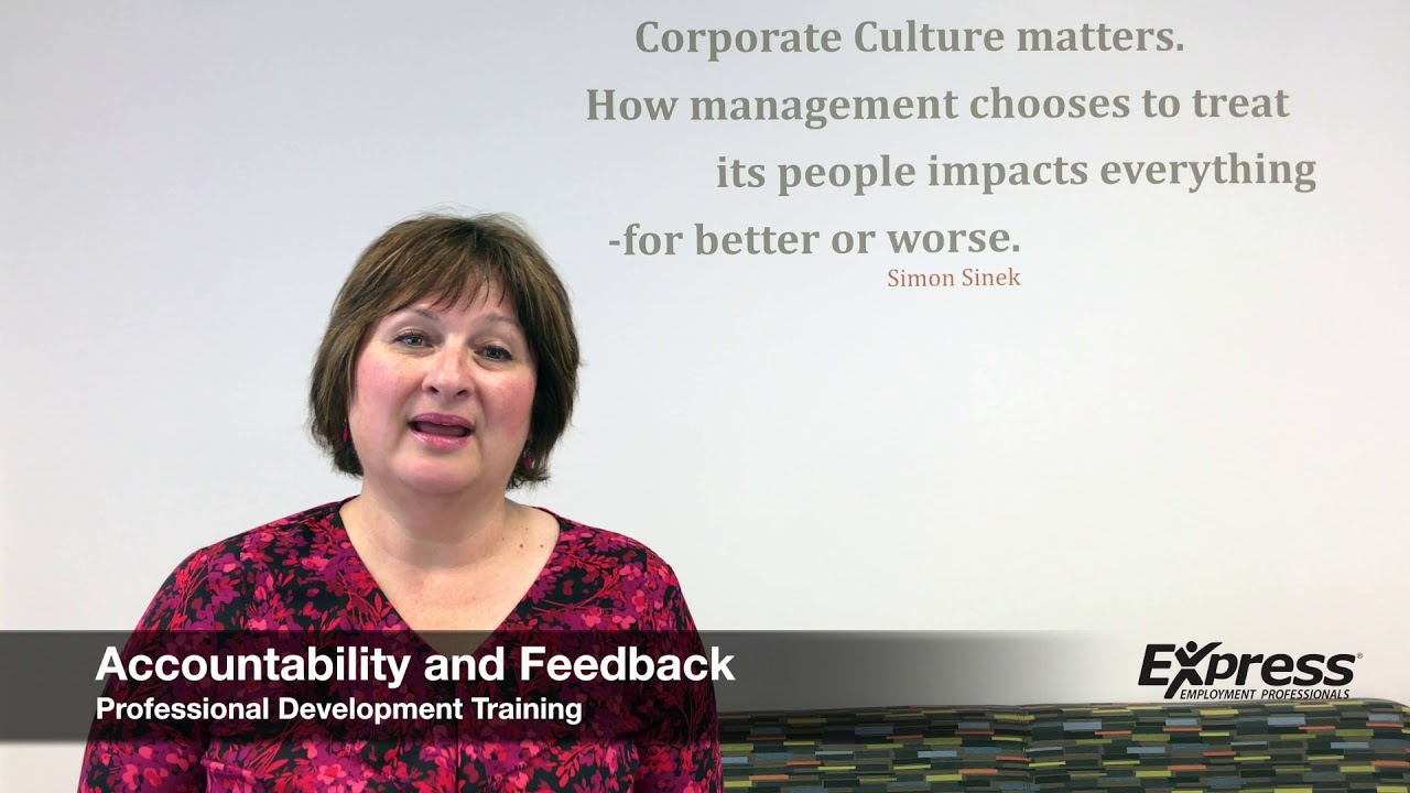 Accountability and Feedback - YouTube