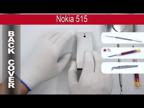 How to open 🔧 📱 the back housing (rear panel) Nokia 515 RM-952 RM-953