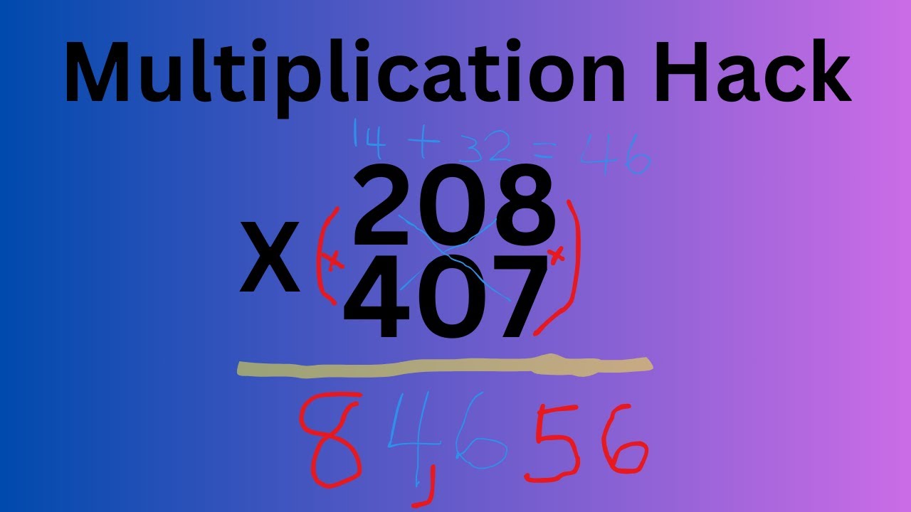 Multiplication Hack #math #mathematics #maths #multiplication - YouTube