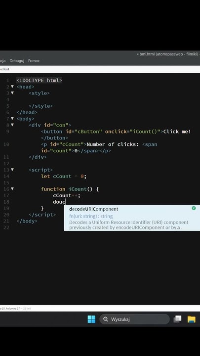 Easy Clicker With Js Coding Developer Html Javascript Webdesign Css Webdeveloper