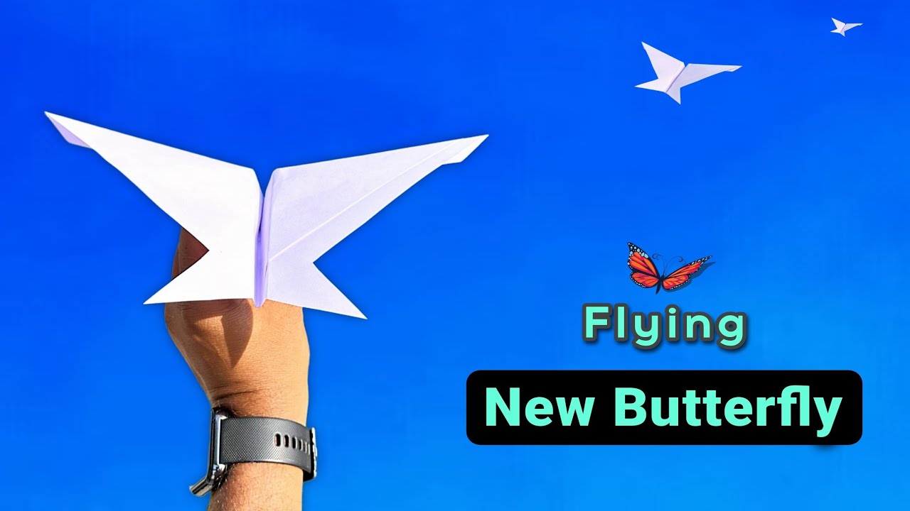 How to flying notebook butterfly, best a4 flying paper butterfly, paper ...