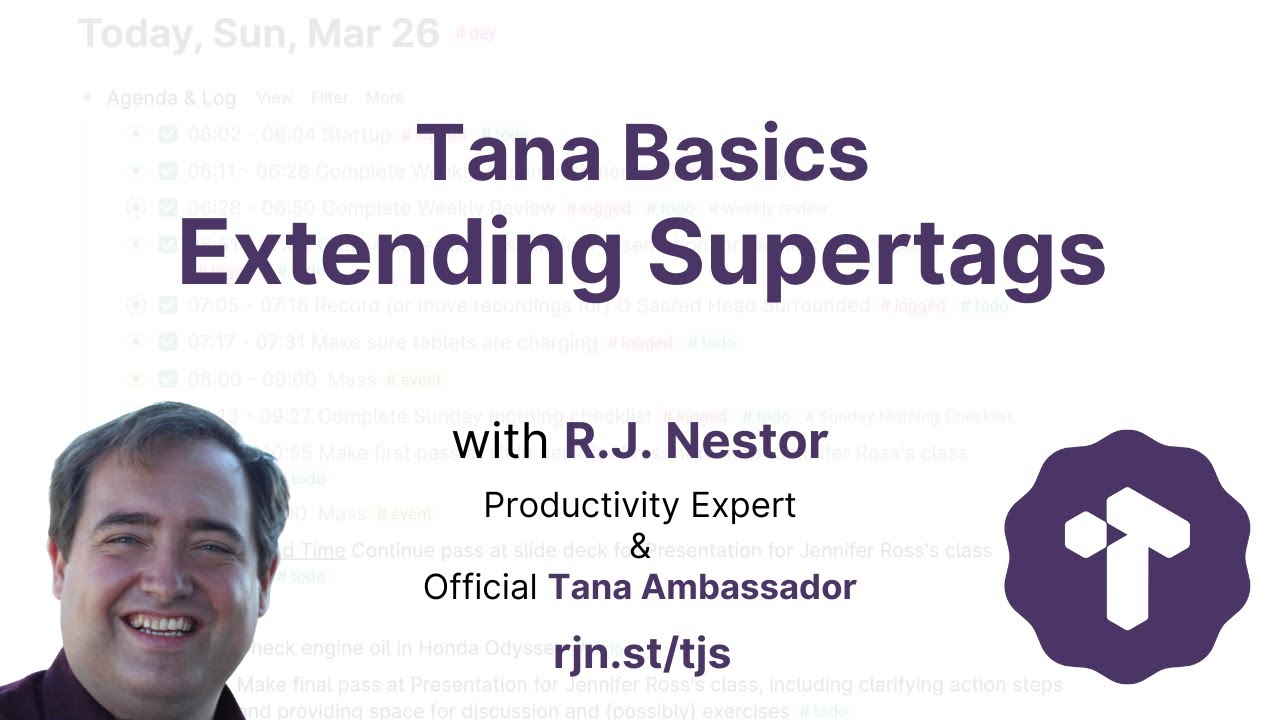 Tana Basics: Extending Supertags - YouTube