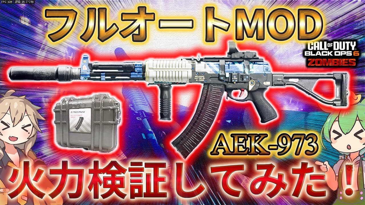 【トゥーム】「フルオートMOD AEK-973 火力検証してみた！」【ゾンビ】【The Tomb】【情報共有】Call of Duty ...