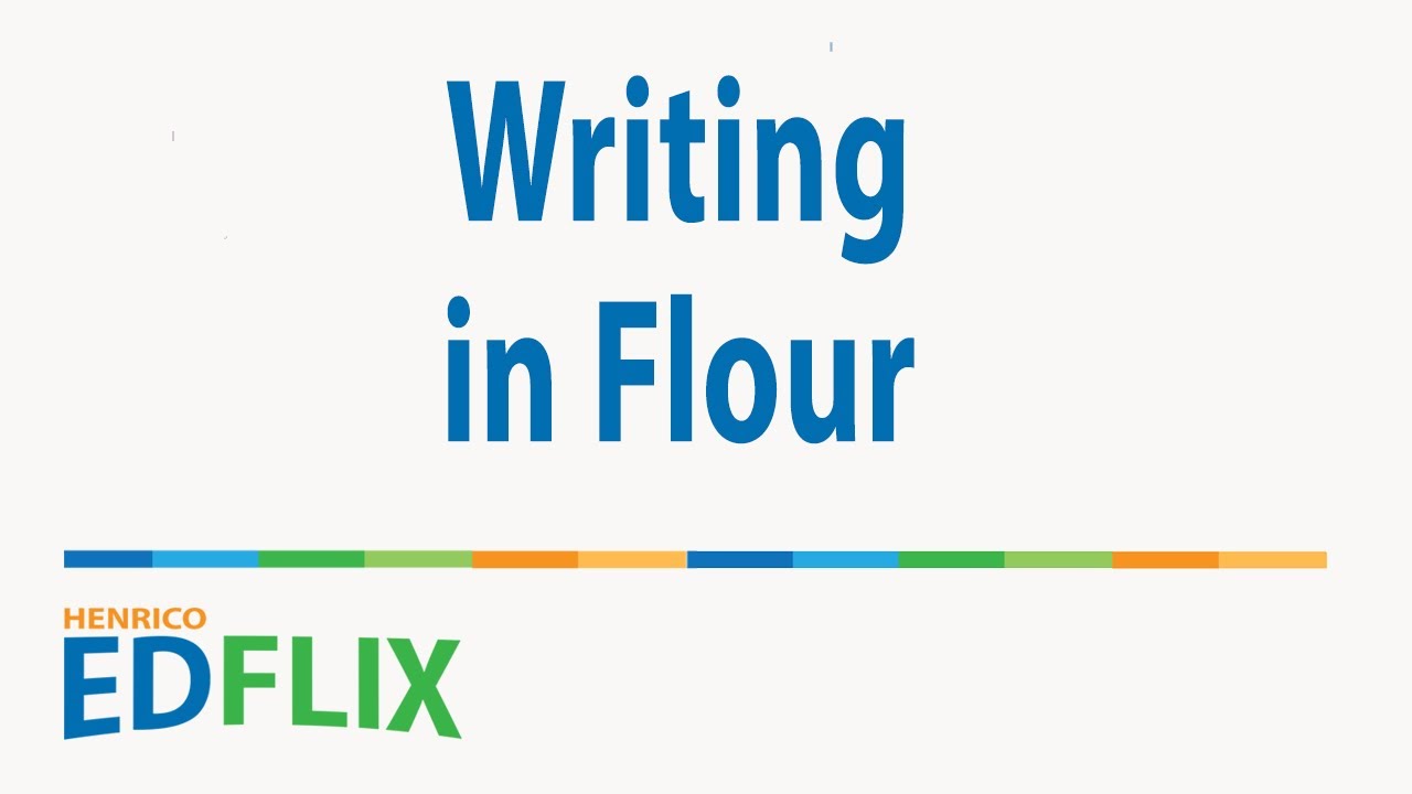 HCPS On-Line: Writing in Flour - YouTube