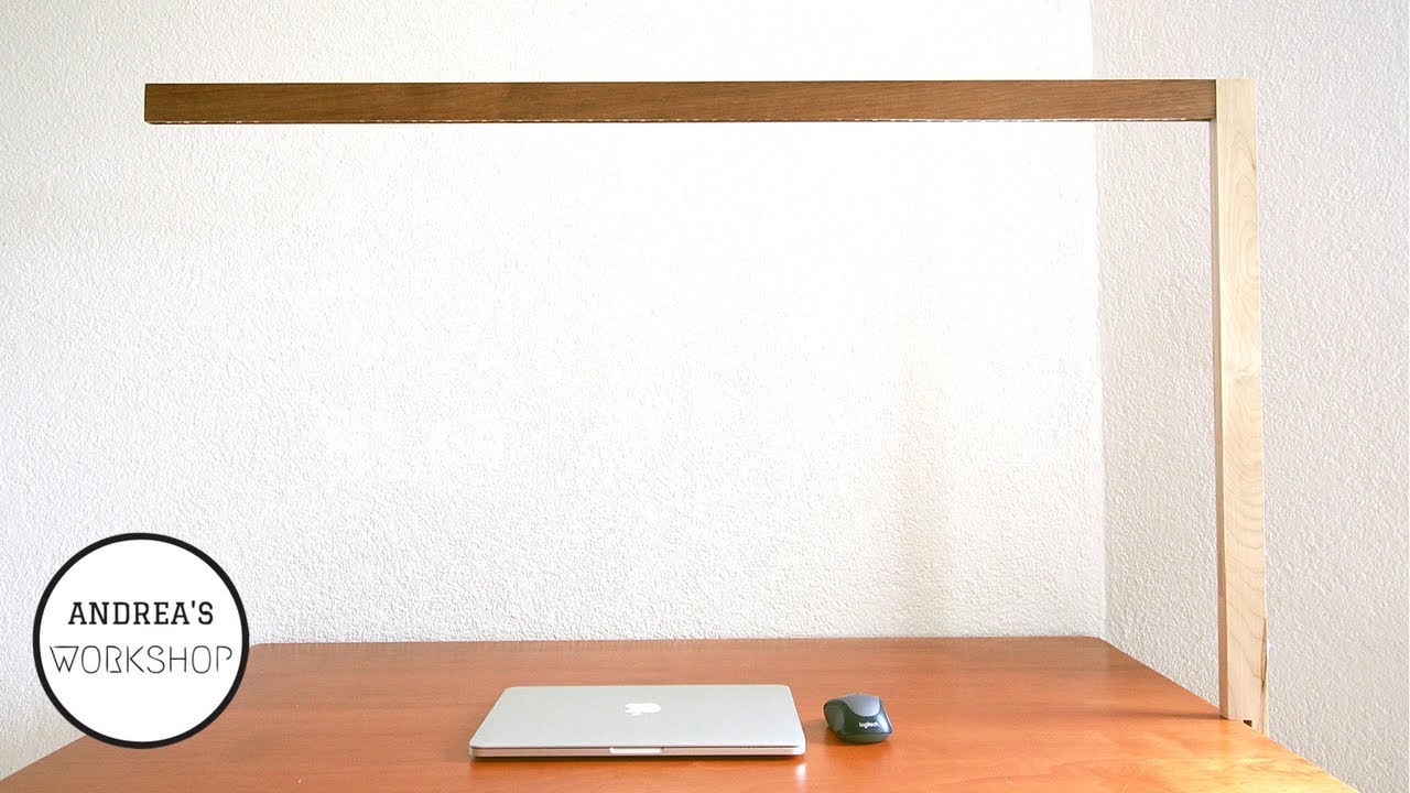 Modern L Shaped LED Lamp - DIY - YouTube