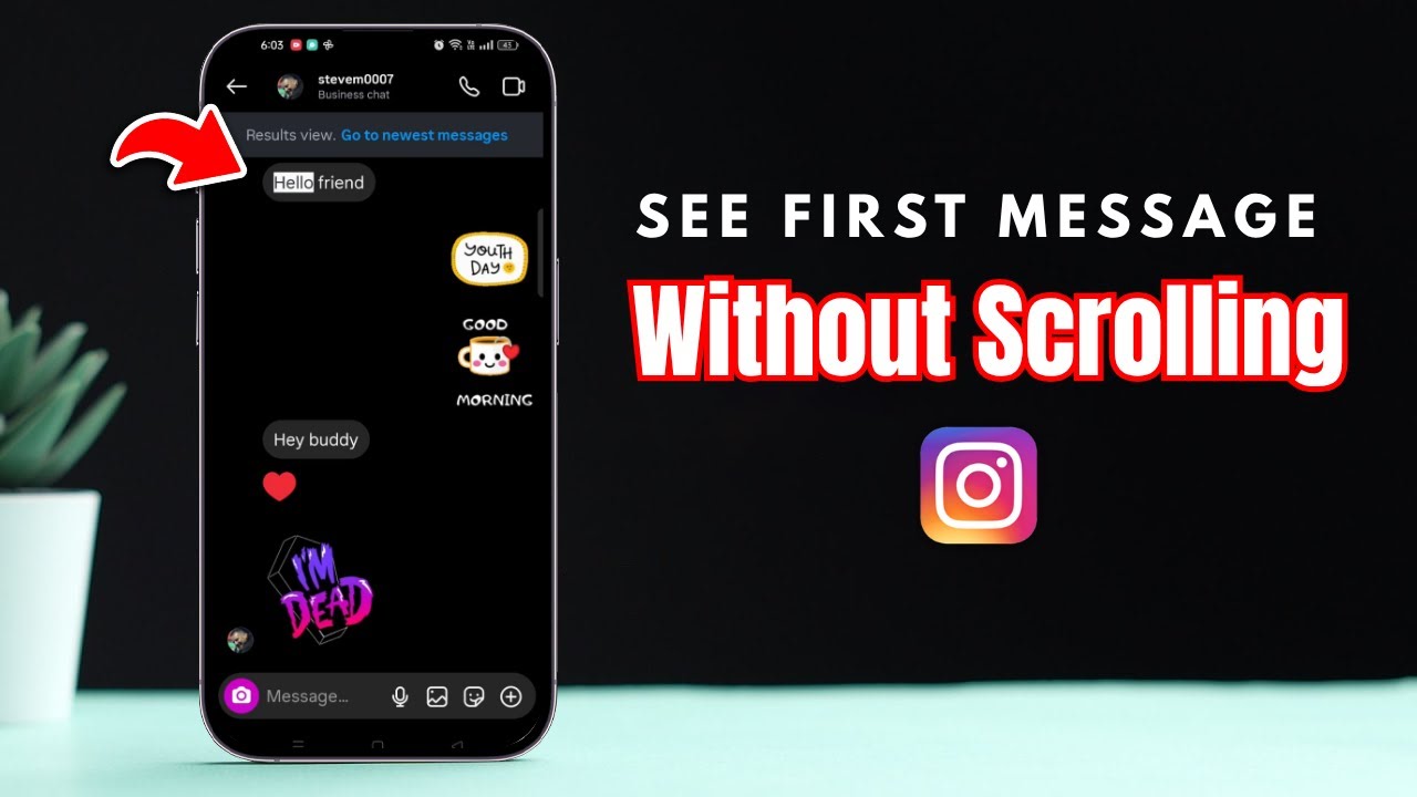How to See First Message on Instagram Without Scrolling? - YouTube