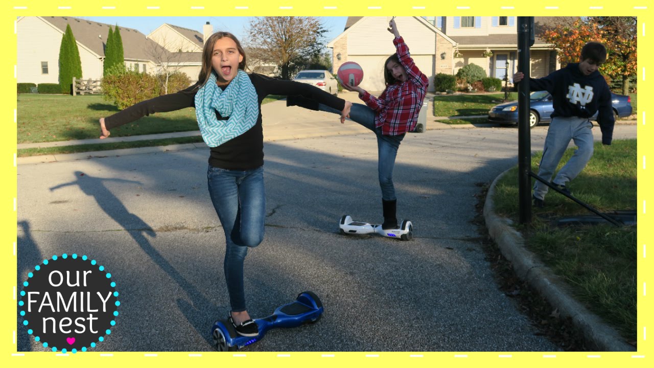 PLAYING BASKETBALL ON HOVERBOARDS - YouTube