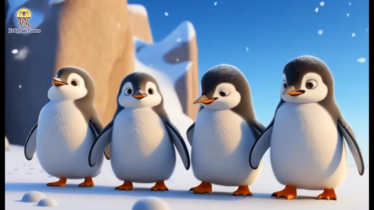 PENGUIN DANCE PARTY | Sing and Dance | Animal Songs | Jellyfish Tunes ...