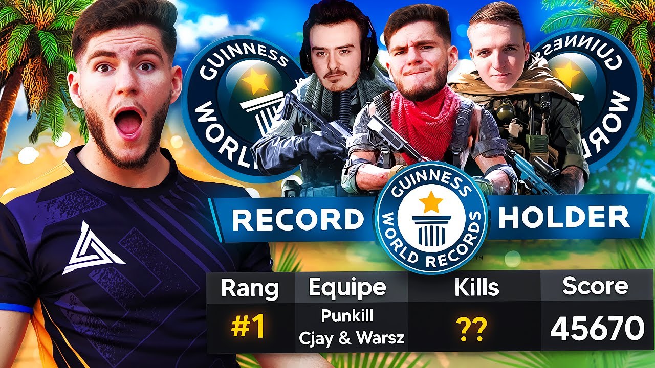 *WORLD RECORD* de KILLS en TRIO sur Warzone ! 🚀 - YouTube