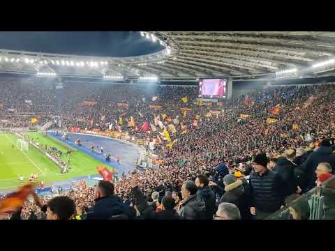 20/2/25 Roma Porto: pareggia Paulo Dybala, l'esultanza dello stadio Olimpico!