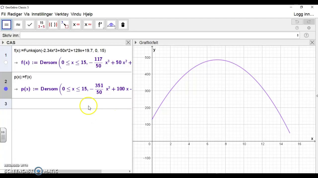 praktisk bruk av derivasjon eks 3 - YouTube