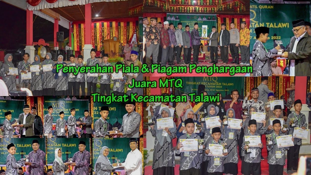 Penyerahan Piala dan Piagam Juara MTQ - YouTube