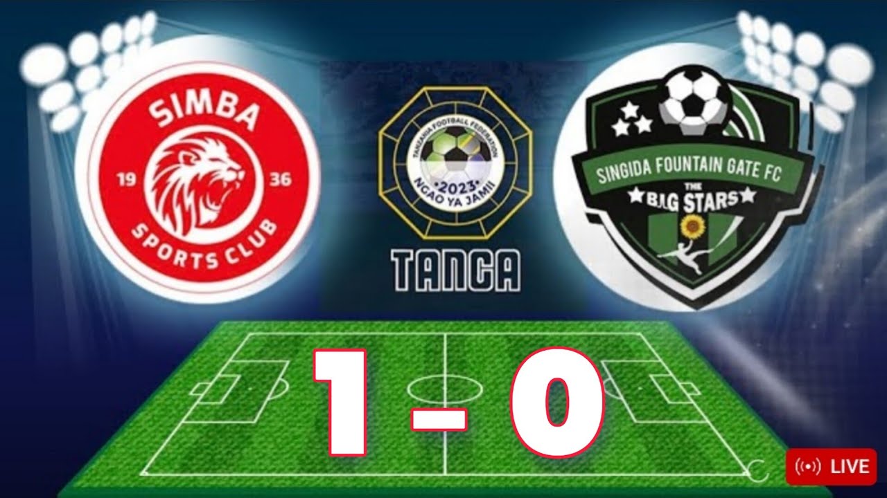 🔴#LIVE SIMBA VS SINGIDA FC (1-0) LEO TANGA NGAO YA JAMII - YouTube
