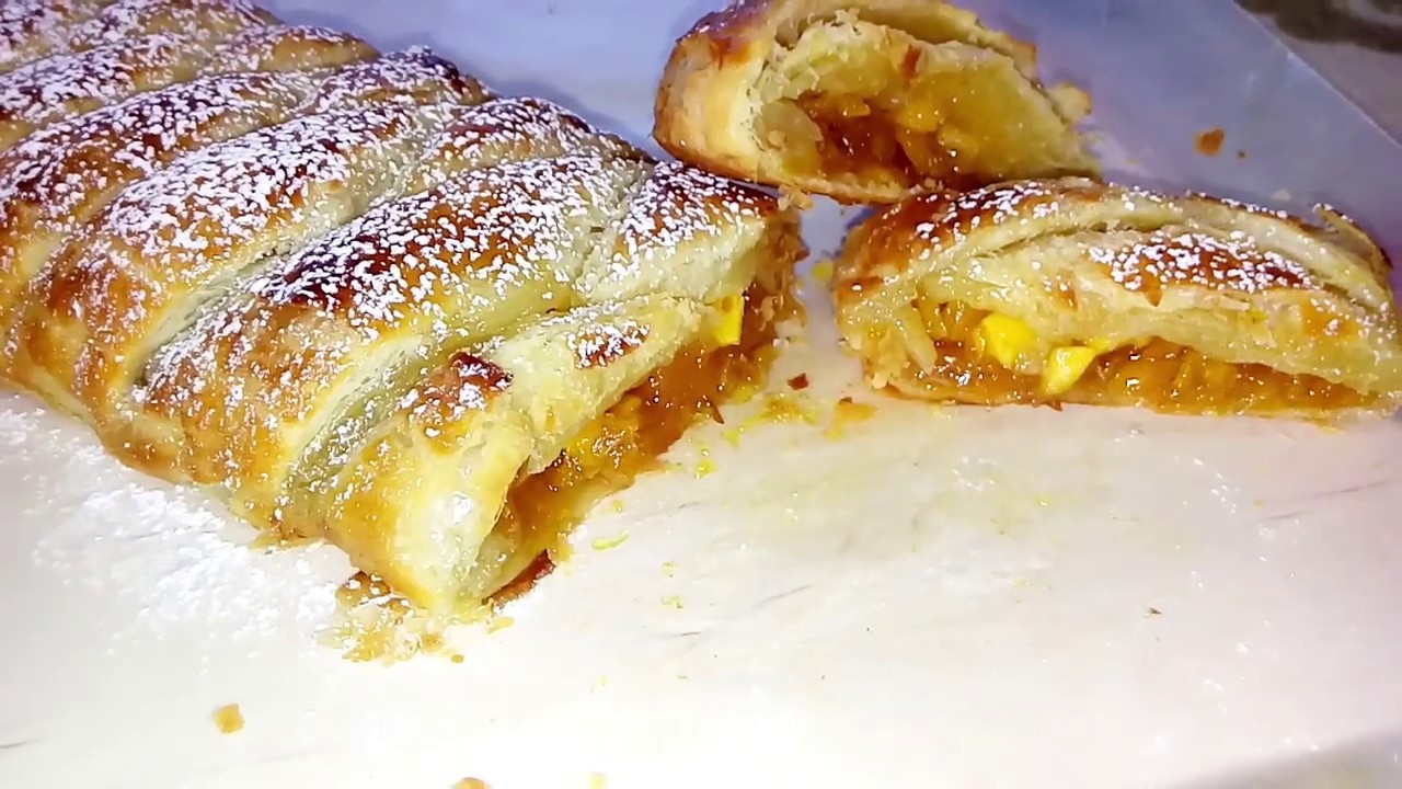 Mango Jam Pastry (Puff Pastry) - YouTube