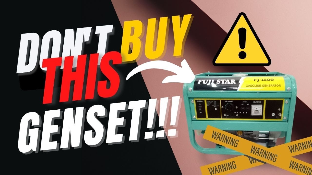 GenSet Unboxing! Don't Buy this Seriously! FJ1500 FUJISTAR GENERATOR ...