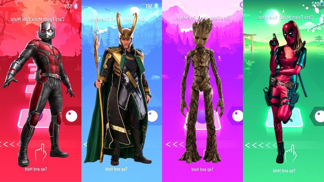 Coffin Dance: Ant Man vs. Loki vs. Groot vs. Lady Deadpool | Tiles Hop ...