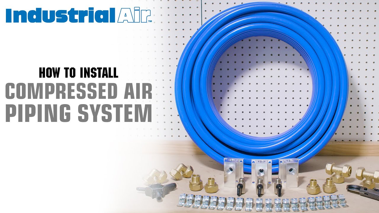 Industrial Air Compressed Air Piping System - Installation - YouTube