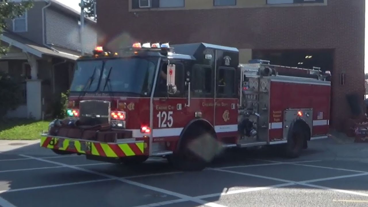 Chicago Fire Department Engine 125 Responding - YouTube