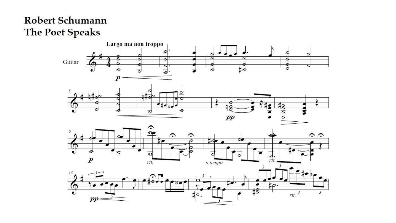 R. Schumann. The Poet Speaks - YouTube